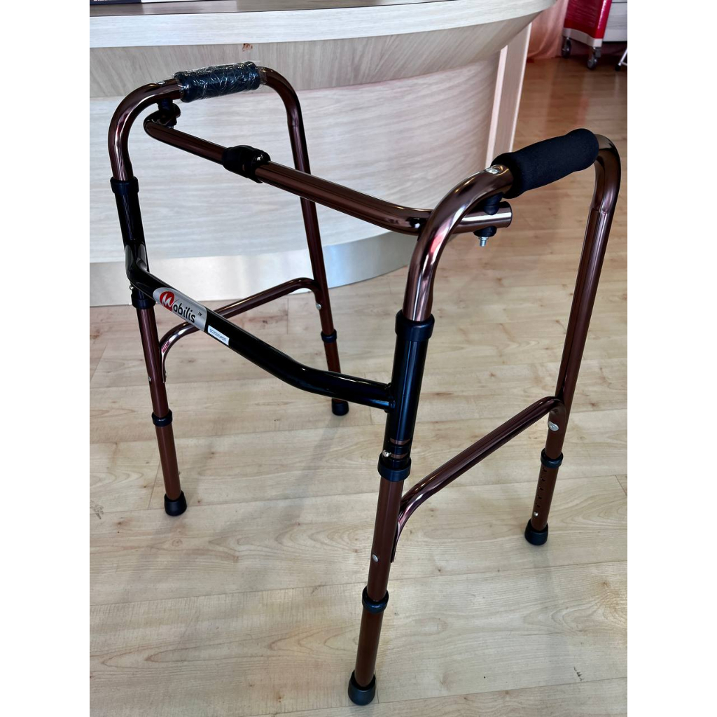 Foldable Stainless Steel Walking Frame Walking Aid Tongkat Bantu Jalan ...