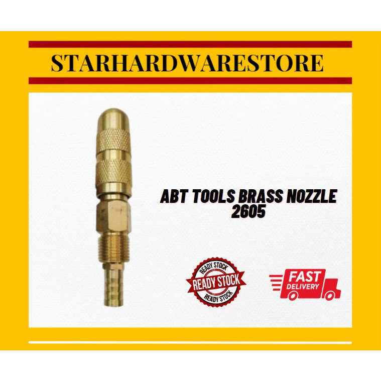 🌟READY STOCK🌟ABT TOOLS H/D BRASS NOZZLE ABT2605 | Shopee Malaysia