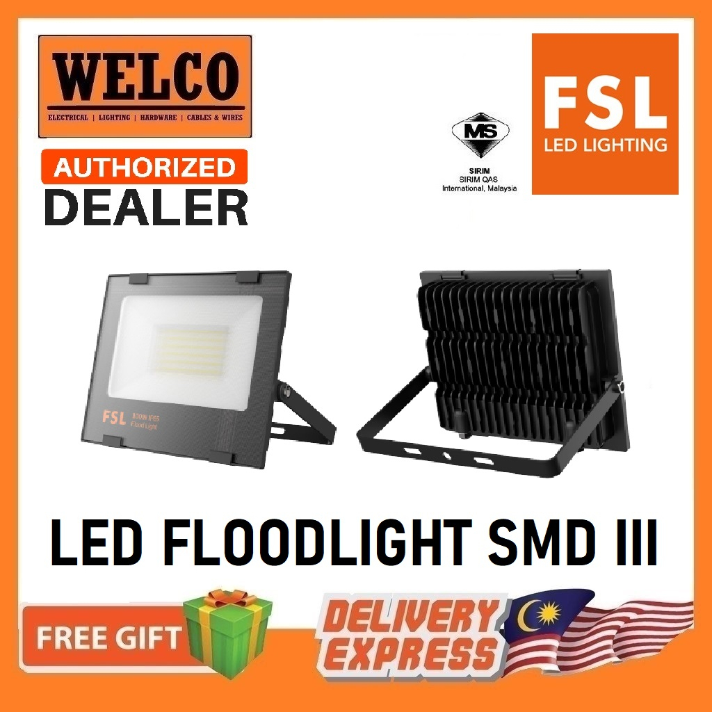 FSL SMD-III LED FLOODLIGHT SPOTLIGHT [IP65] 3000K 4000K 6500K HIGH ...
