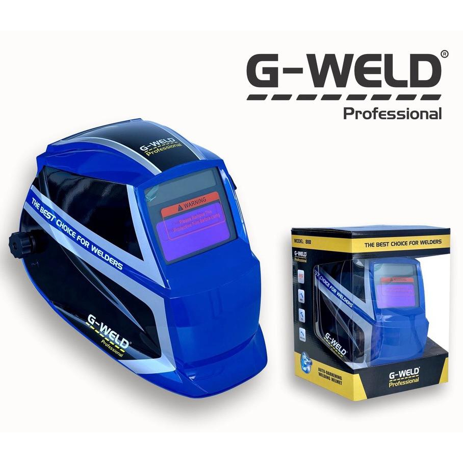 G-WELD Adjustable Solar Auto Darkening Welding Helmet/自动变光电焊帽/Topi Keledar Kimpalan Gelap Auto ...