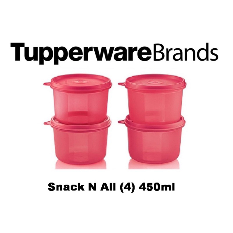 Tupperware Snack N All 450ml (2pcs/4pcs) | Shopee Malaysia