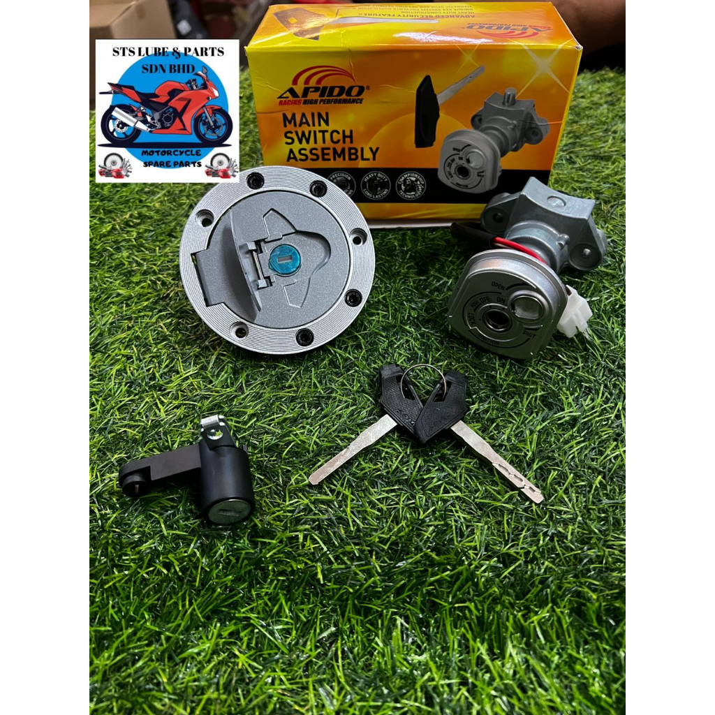 Main Switch , Seat Lock Set Tank Lock Kunci Motosikal Suis Depan ...