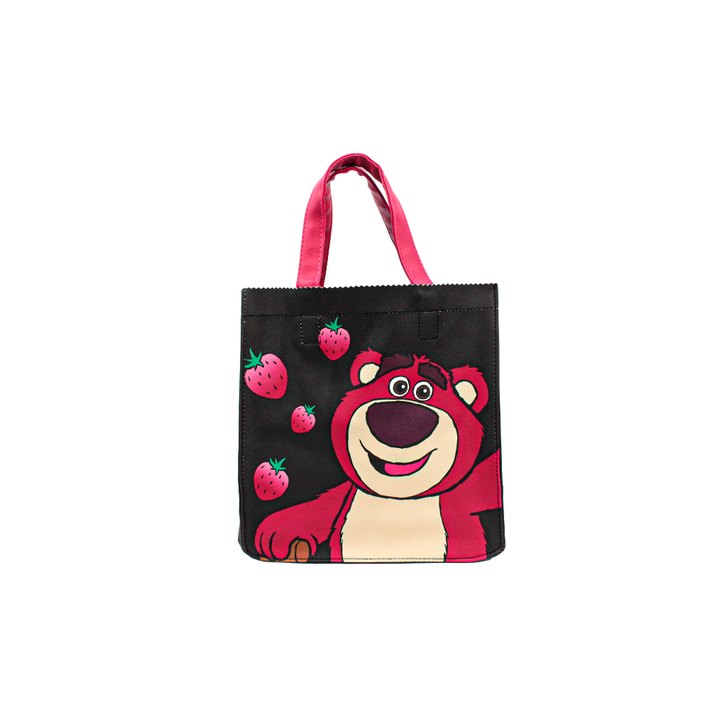 Disney Pixar Lotso Women PU Leather Small Tote Bag - Black Colour ...