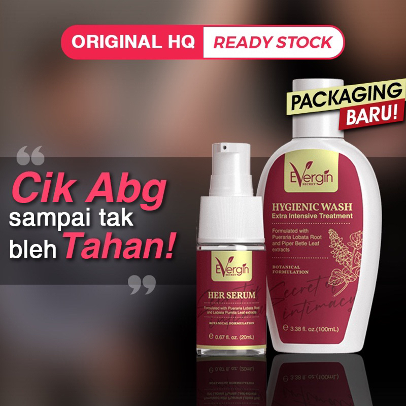 [HQ] Evergin Secret Her Serum | Hygienic Wash / Ketatkan Miss V faraj ...