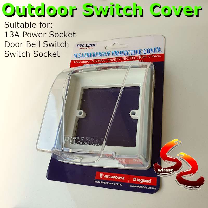 PVC-LINK Weatherproof Waterproof Dust 13A Power Socket Protection Cover ...