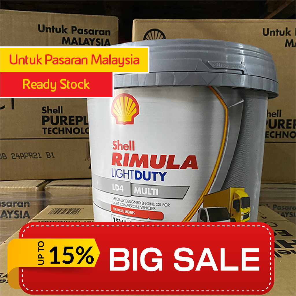 Rimula Light Duty 4 15W-40 CI-4 (7.5L) | Shopee Malaysia
