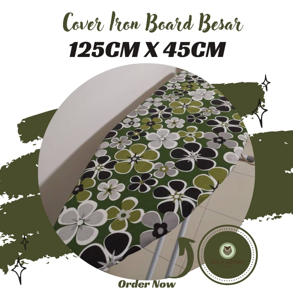 COVER IRON BOARD 125CM x 45CM ALAS IRON BOARD PHILIPS AMWAY BOARD ...