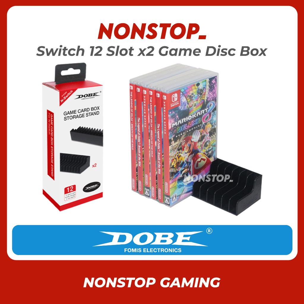 DOBE Switch OLED / V2 / Lite Game Disc Box 12 Slot Game Card Disc Box ...