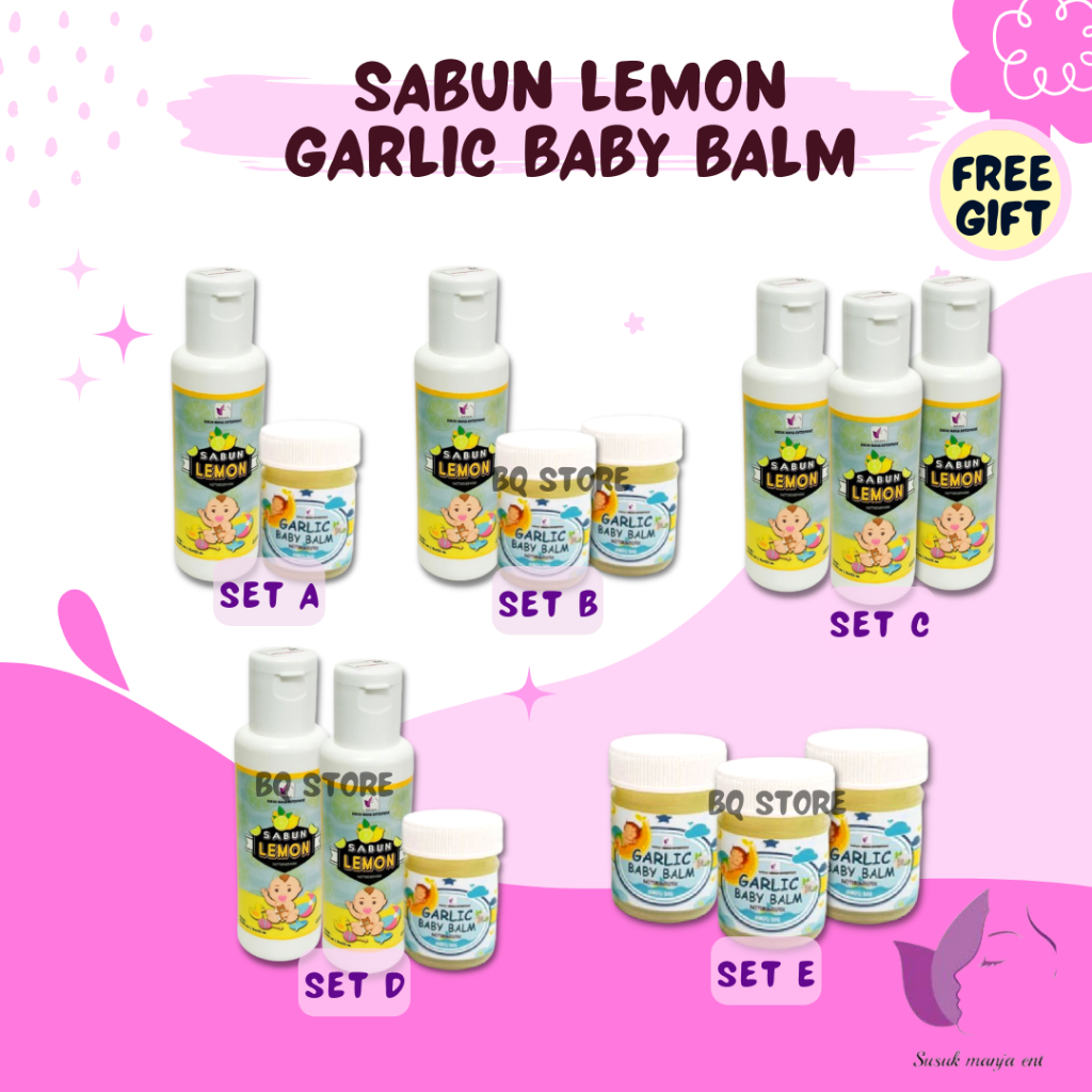 SABUN LEMON GARLIC BABY BALM | LEMON BATH | BALM BAWANG PUTIH | MANDIAN ...