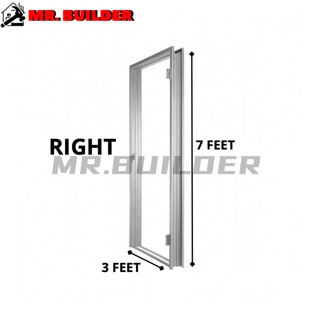 MR BUILDER 3'x7' 27" x 7' 30" x7' Metal Door Frame Pintu Frame Besi ...
