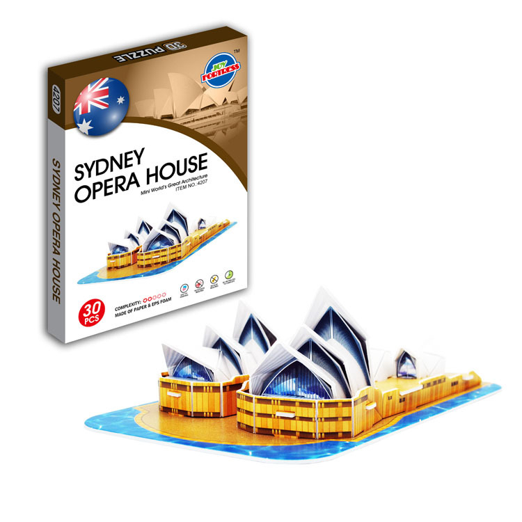 3D Puzzle Paper Building Tower Series/ DIY City Building/ Twin Tower ...