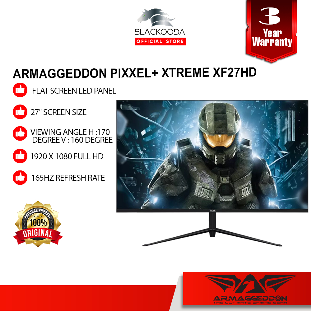 Armaggeddon Pixxel+ Xtreme XF27HD SUPER Gaming Monitor 165Hz FHD 1080p ...