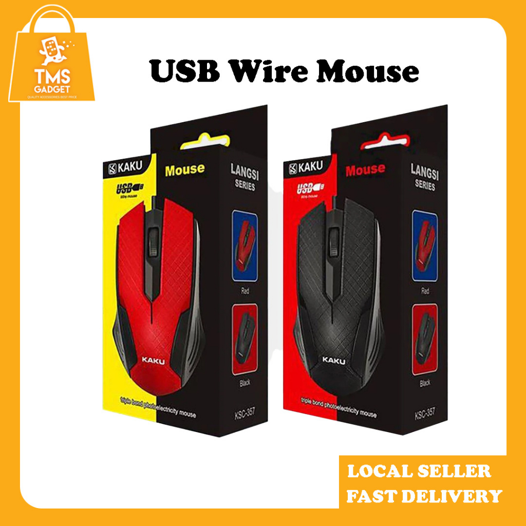 KAKUSIGA USB WIRE AND WIRELESS MOUSE | Shopee Malaysia