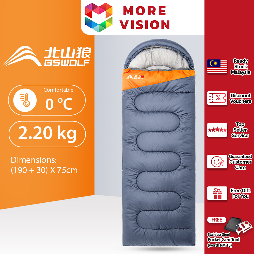 BSWolf High Quality Sleeping Bag Camping Thick Cotton Waterproof ...