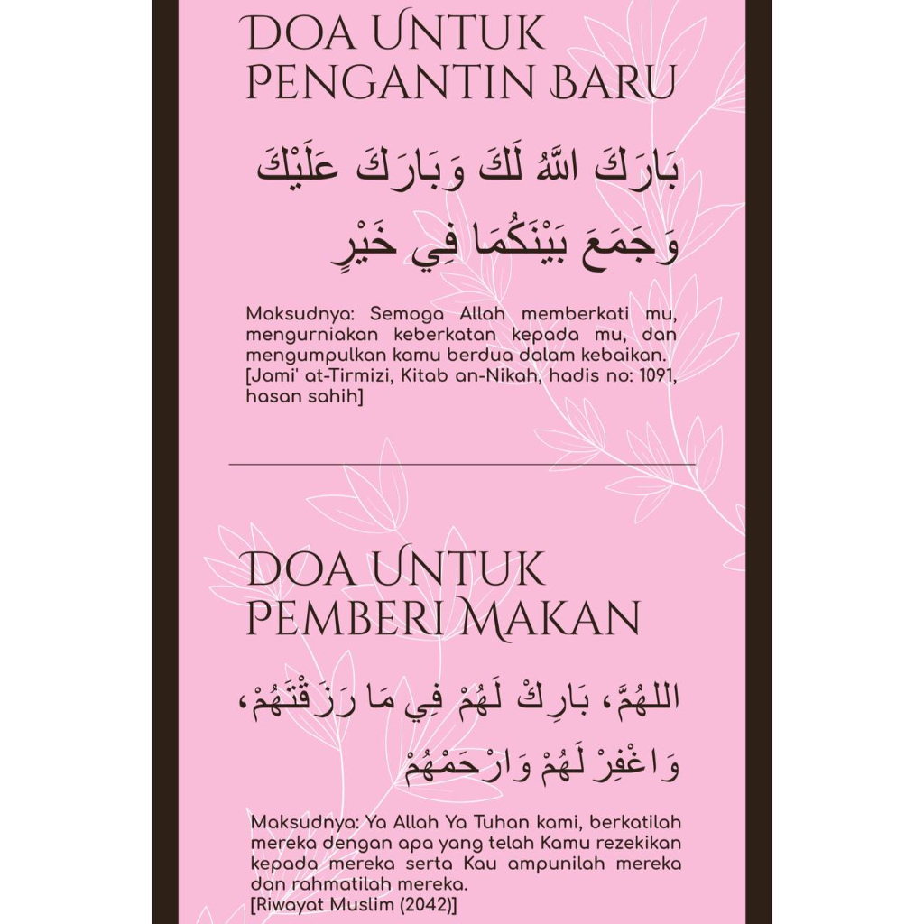 Gegantung Doa Doa Majlis Perkahwinan | Shopee Malaysia