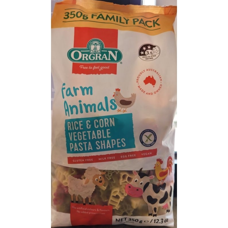 Farm Animals Rice & Corn Vegetable Pasta 350gm (Family Pack) | Shopee ...
