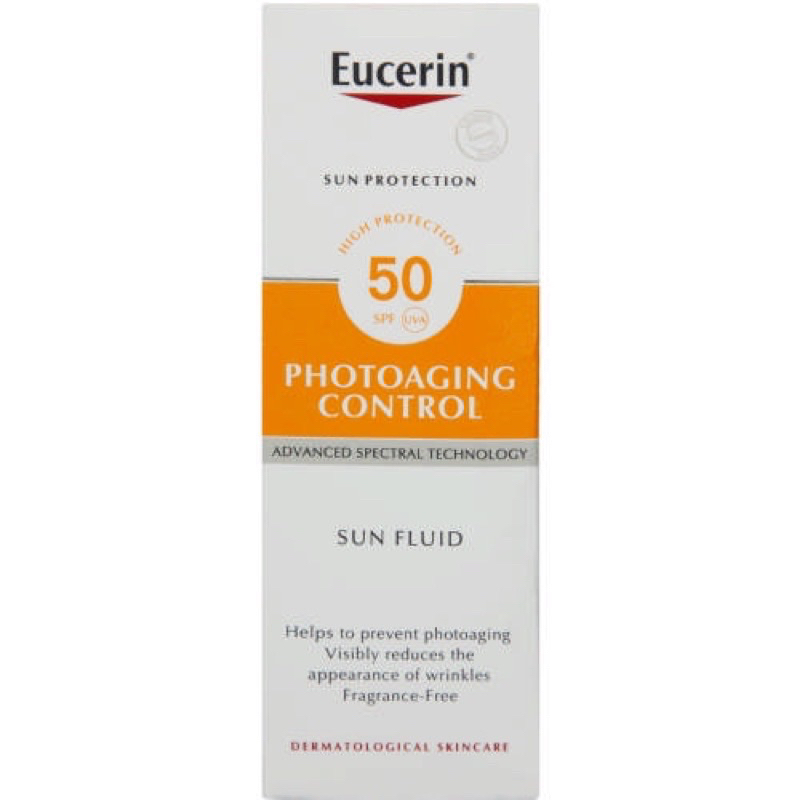 [No Box] Eucerin Sun Protection 50spf Photoaging Control Anti-Age Face Sun Fluid 5ml (Travel ...