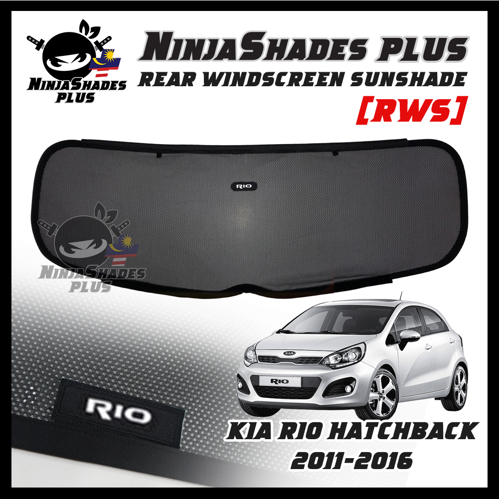 NinjaShades PLUS KIA RIO Hatchback 2011-2016 [RWS] REAR Windscreen Car ...