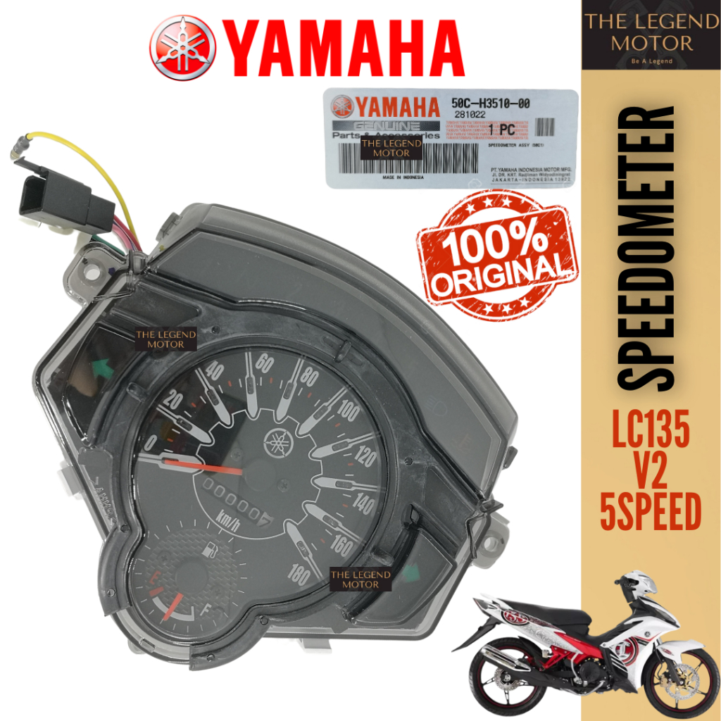 100% ORIGINAL YAMAHA LC135 LC 135 V1 V2 V3 V4 V5 V6 V7 V8 FI SPEEDO METER SPEEDOMETER ODOMETER ...