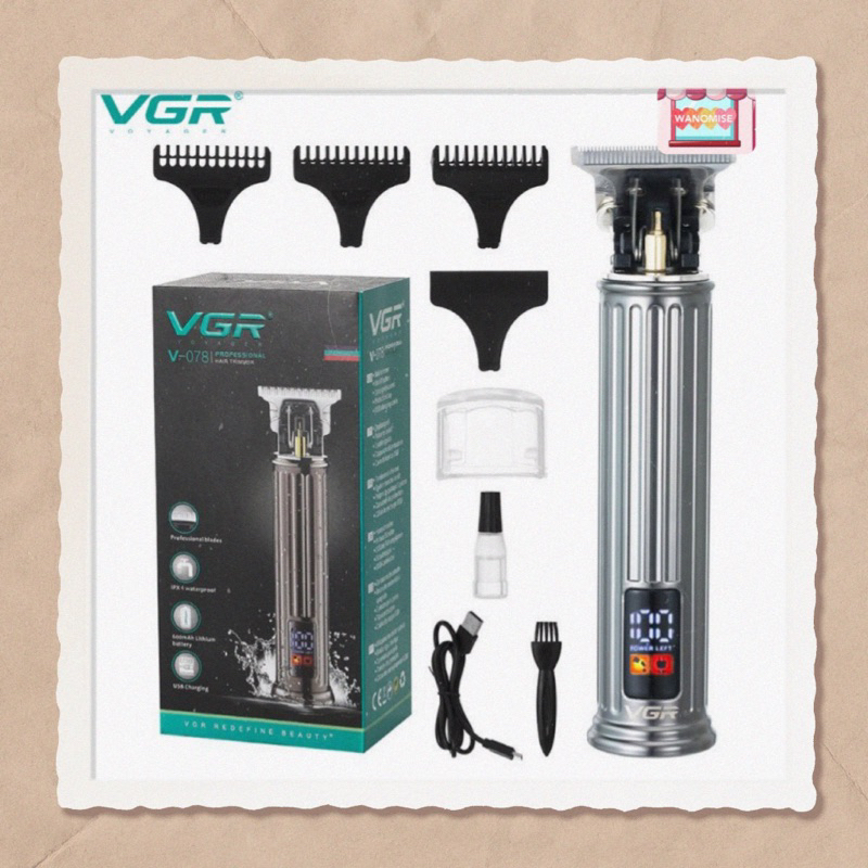 (NEW MODEL) VGR Metal Clippers Body Wash T9 Oil Head Electric Clippers ...