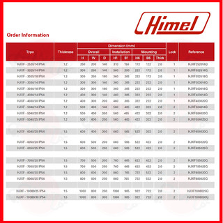 HIMEL IP54 OUTDOOR INDOOR METAL BOX ENCLOUSURES HJXF 500MM | Shopee ...