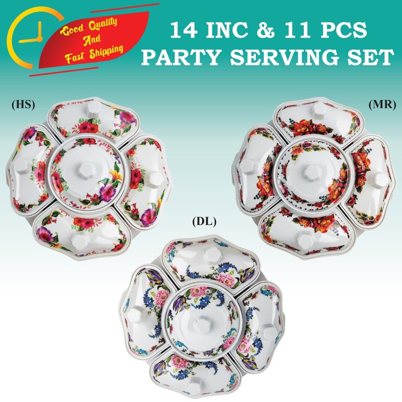 17” 13pcs & 14” 11Pcs Party Serving Set_Party Set_Dome Set/Melamine ...