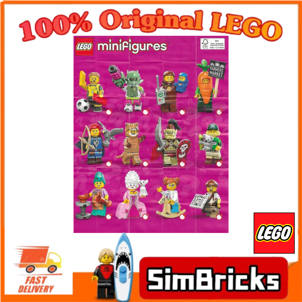 (SimBricks) (Cut Seal) LEGO 71037 Minifigures Series 24 (Full Set ...