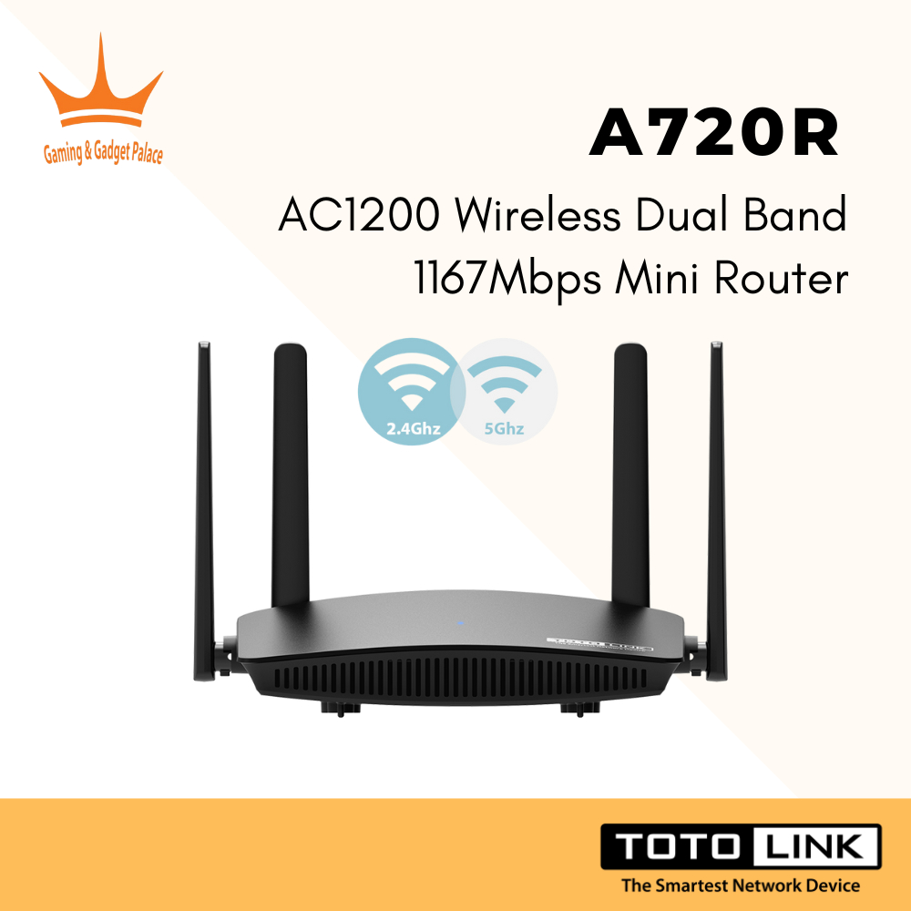 TOTOLINK A720R AC1200 Wireless Dual Band Mini Router | Shopee Malaysia