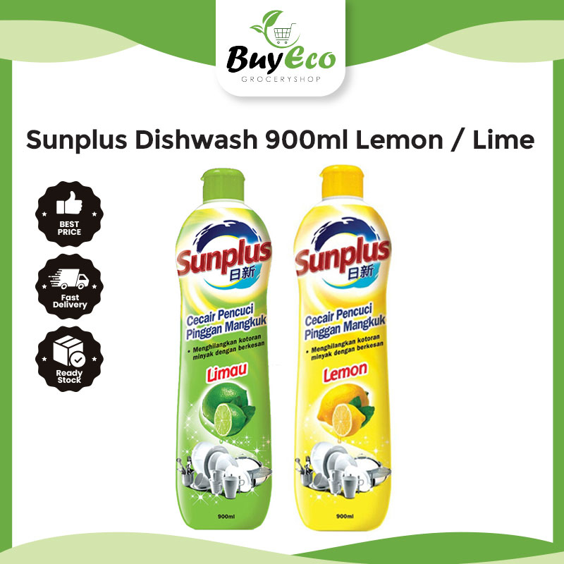 Sunplus Dishwash 900ml ( Lemon / Lime ) 1 Bottle | Shopee Malaysia