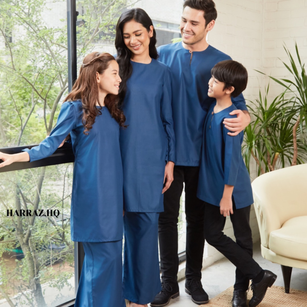 BAJU KURUNG MODERN 𝐓𝐄𝐀𝐋 𝐁𝐋𝐔𝐄 | Shopee Malaysia