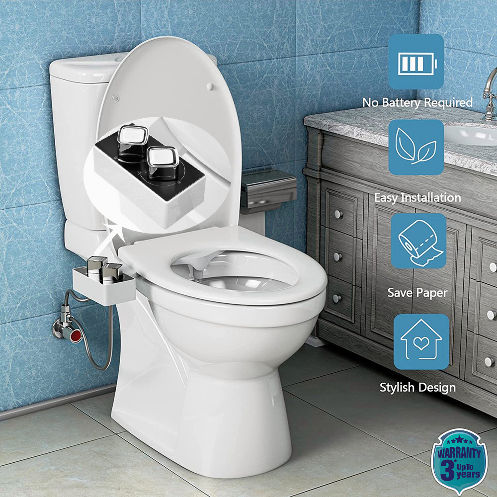 Factory Direct Sales Non Electric Bidet Attachment Dual Nozzle Women
