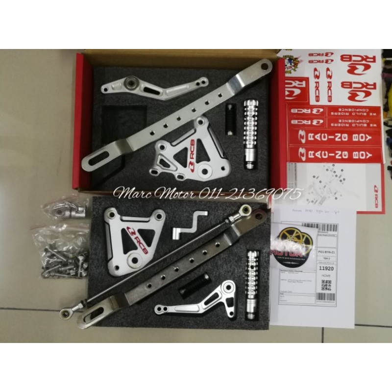 RCB FOOTREST SINGLE SET (RACE USE) HONDA RS150 / RS150R | Shopee Malaysia