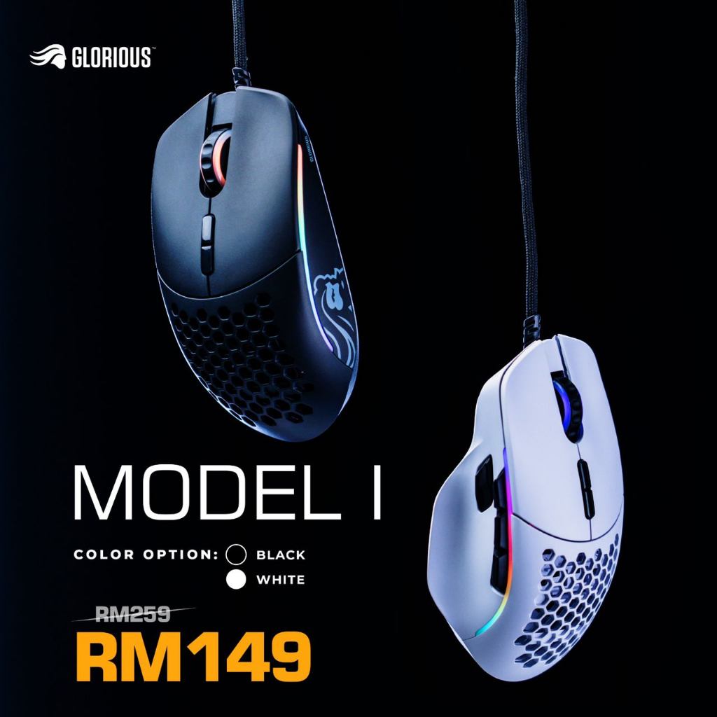 GLORIOUS Model I Gaming Mouse - 9 Programmable Buttons / 2 Customizable ...