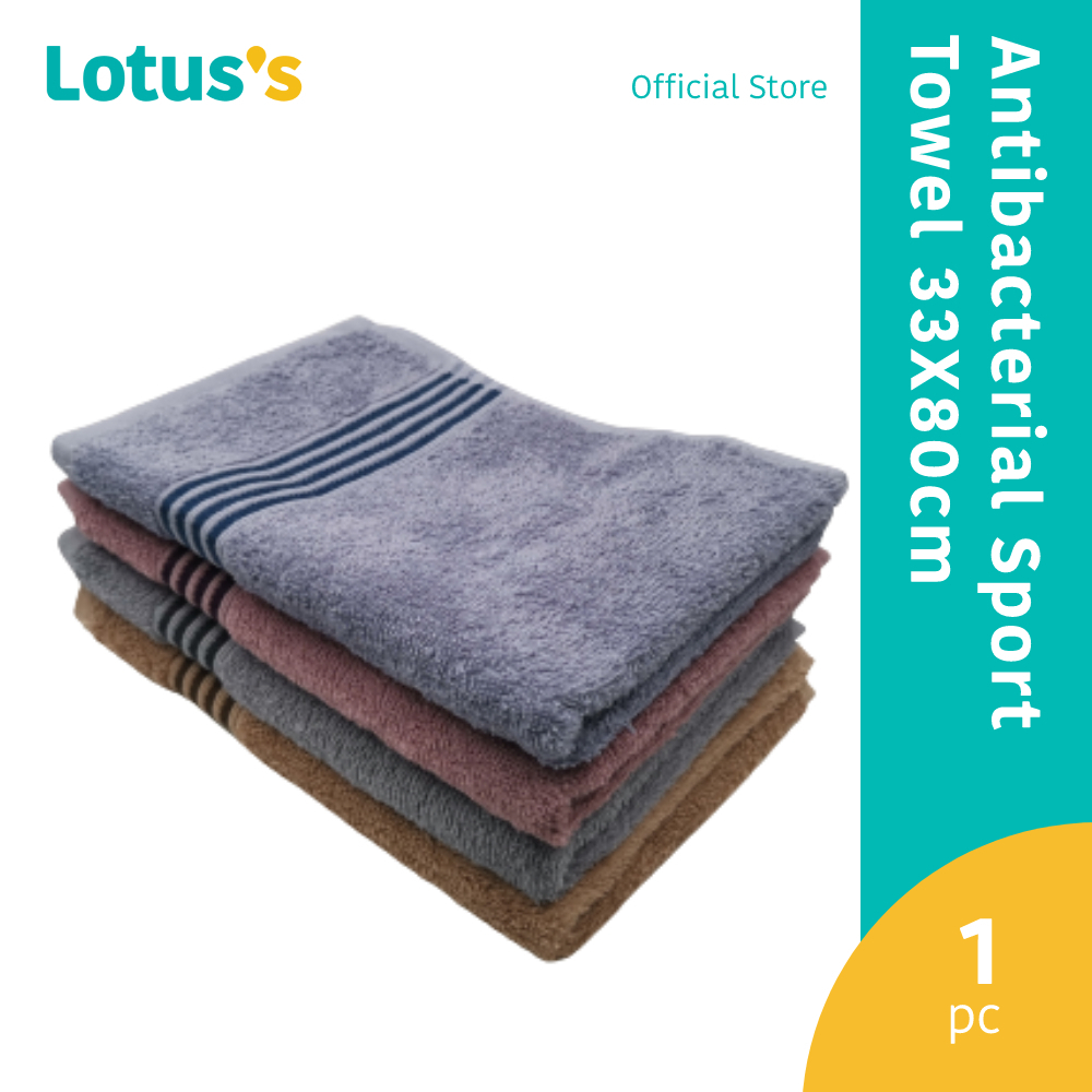 Lotus's Antibacterial Sport Towel 33X80cm | Shopee Malaysia