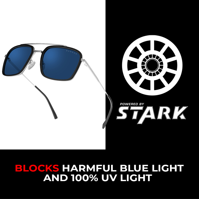 Sunglasses with Blue Light Protection, GUNNAR Marvel Edition Stark ...