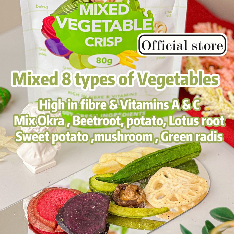 [80G]LOVEBITE CRISP Mix 8 Vegetable crisp🥬 | Shopee Malaysia