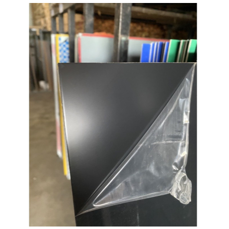 4MM ACP BLACK ALUMINIUM Composite Panel / ACP 43CM X 43CM CUSTOM CUT TO ...