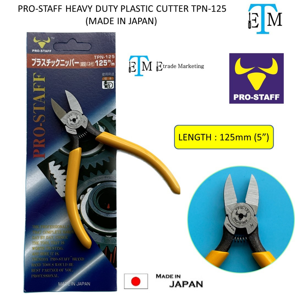 PRO-STAFF HEAVY DUTY PLASTIC CUTTER TPN-125 (MADE IN JAPAN) | Shopee Malaysia