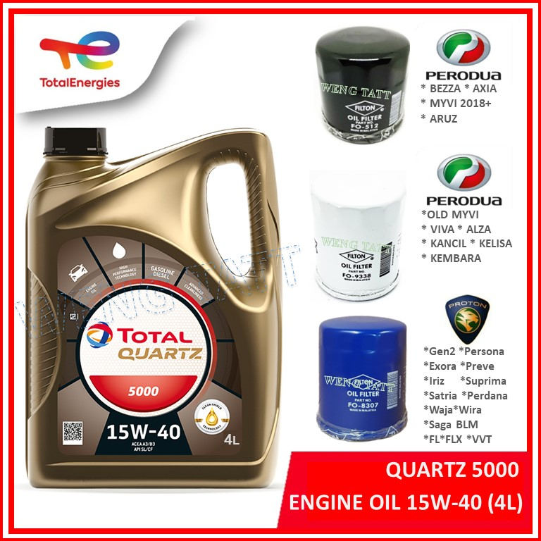 TOTAL 15w40 4L PREMIUM MINERAL SN Engine Oil Car Lubricant 15w-40 ...