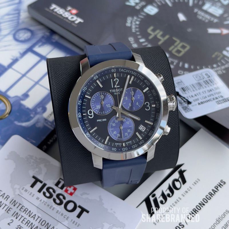 Tissot T-Sport Tachymeter PRC 200 Chronograph Quartz T114.417.17.047.00 | Shopee Malaysia
