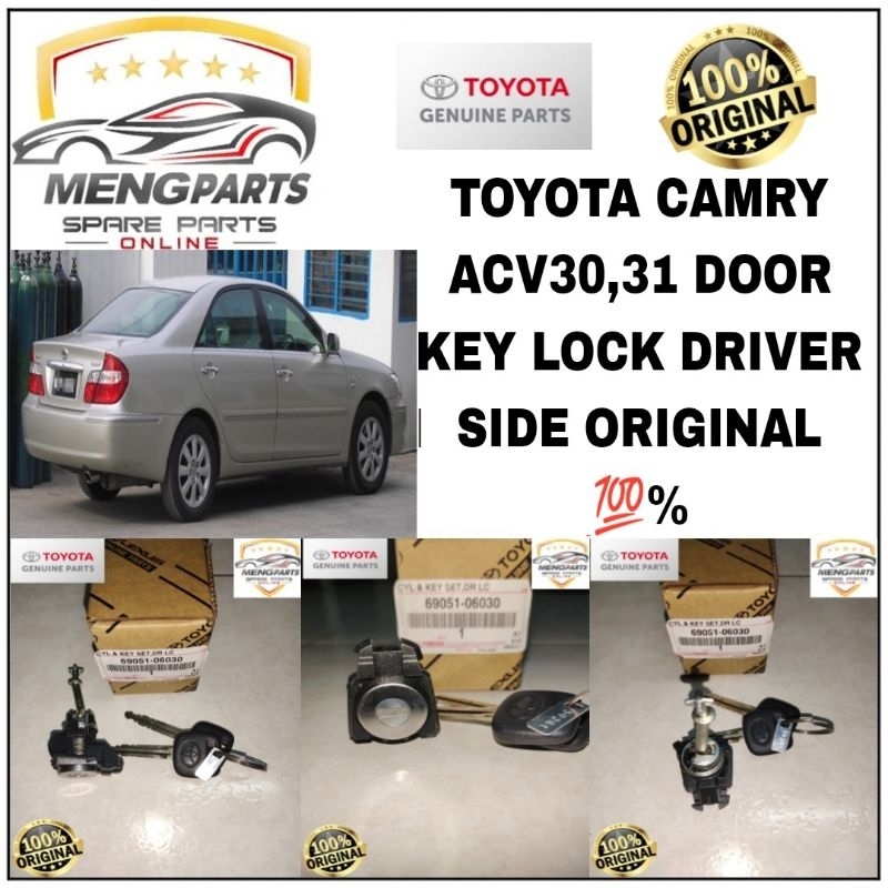 ORIGINAL 💯% TOYOTA CAMRY ACV30,31 2002Y-2007YDOOR KEY LOCK FRONT RIGHT ...