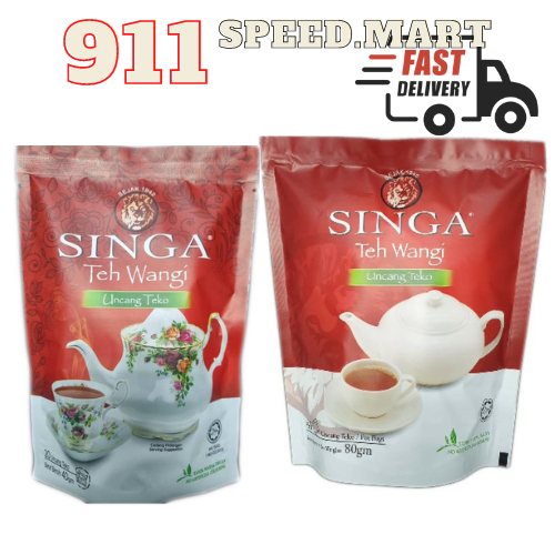 [911] Cap Singa Teh Wangi (Uncang Teko) 40/80gm | Shopee Malaysia