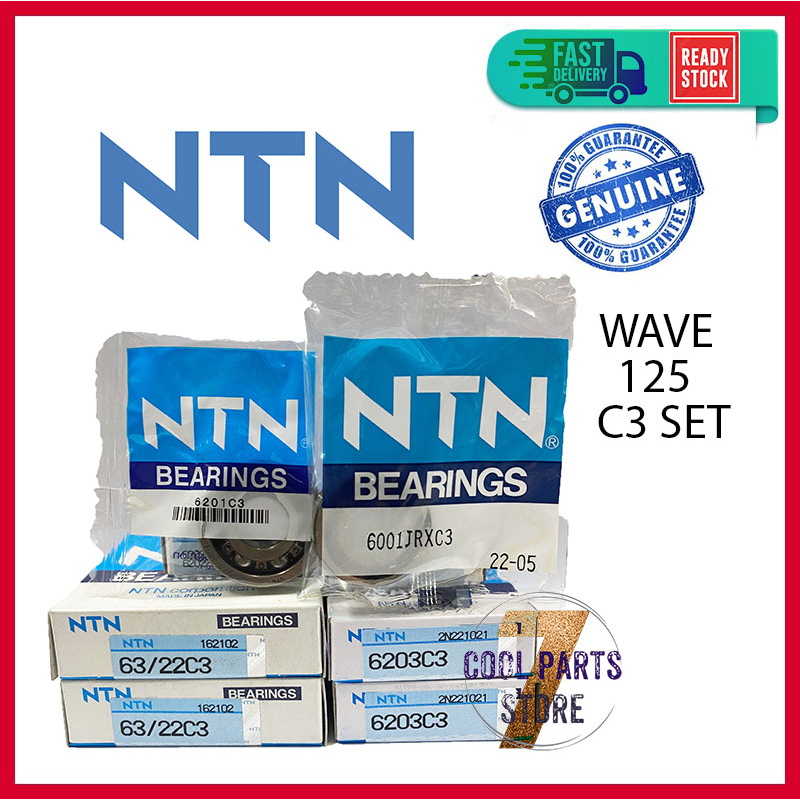 Honda Wave 125 Engine Bearing Set C3 NTN Wave 125 - 100% ORIGINAL | Shopee Malaysia