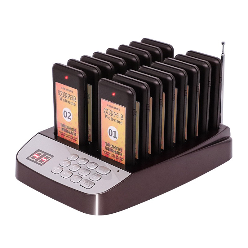 Restaurant Calling Pager Buzzer Wireless service call 16/20 pagers for ...