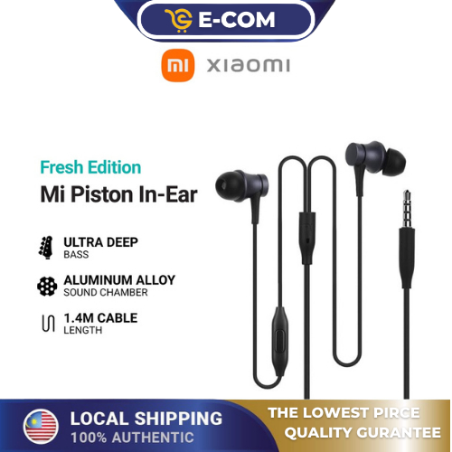 (ORIGINAL) Xiaomi Mi Piston Fresh Edition In Ear Headphones 3.5MM port ...