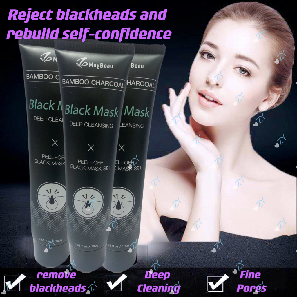 Blackhead Remover Bamboo Charcoal Black Mask Remove Blackheads ...