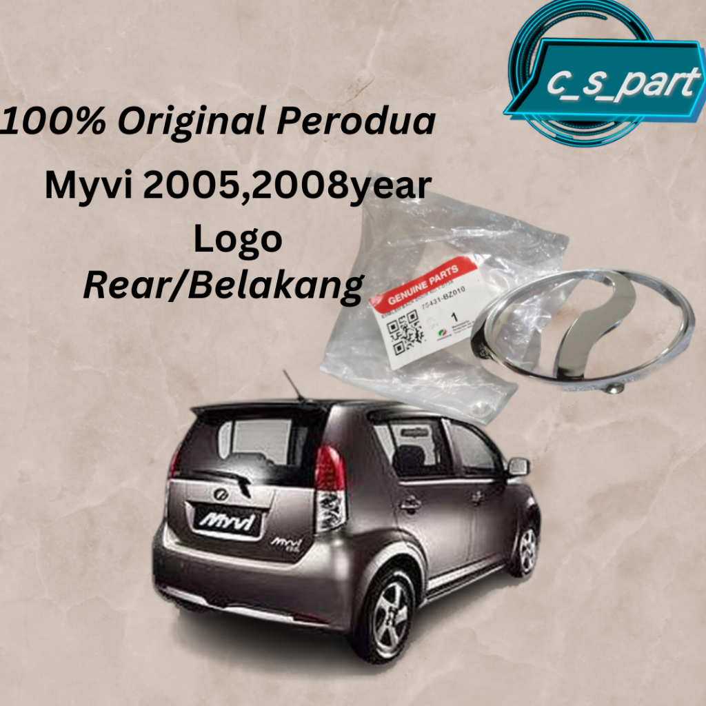 100% Original Perodua Rear/Belakang Logo For Myvi Old Model | Shopee ...