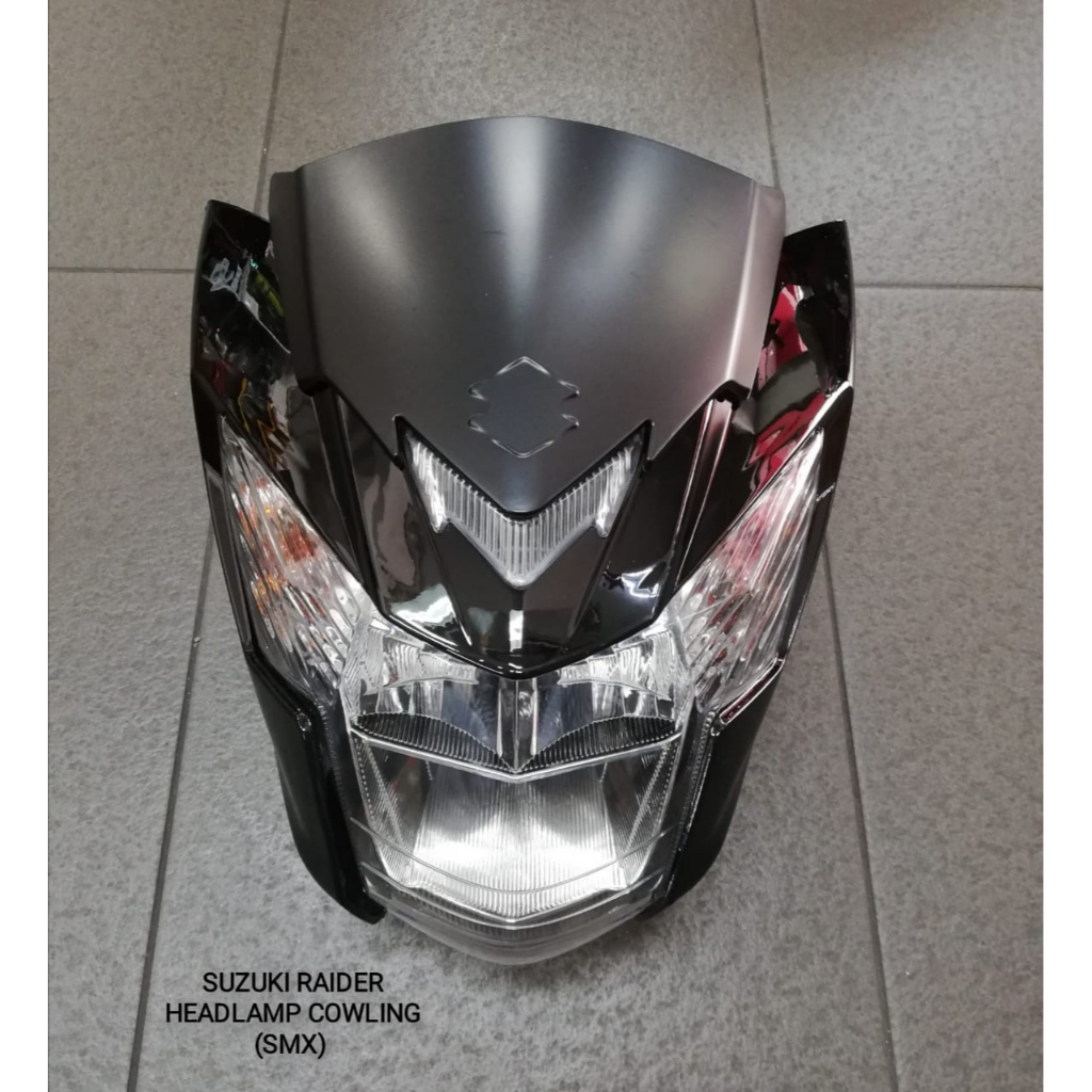SUZUKI RAIDER HEADLAMP COWLING COLOUR BLACK | Shopee Malaysia