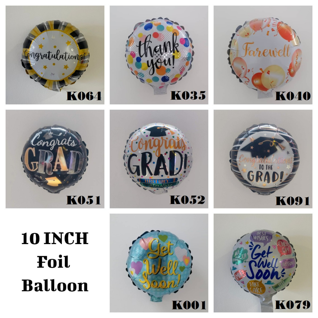 [Ready Stock]10inch Round CONGRATS, THANK YOU, GET WELL SOON, FAREWELL ...