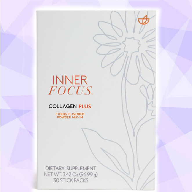 NEW Nuskin Inner Focus Collagen Peptide / Beauty Focus Collagen+ plus (8.1g x 30 Stick Packs ...